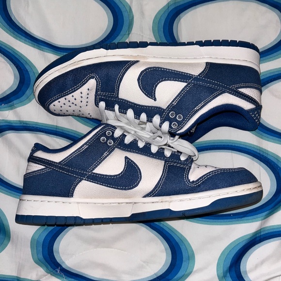 Nike | Shoes | Sashiko Nike Dink Lows Industrial Blue Size 9 | Poshmark